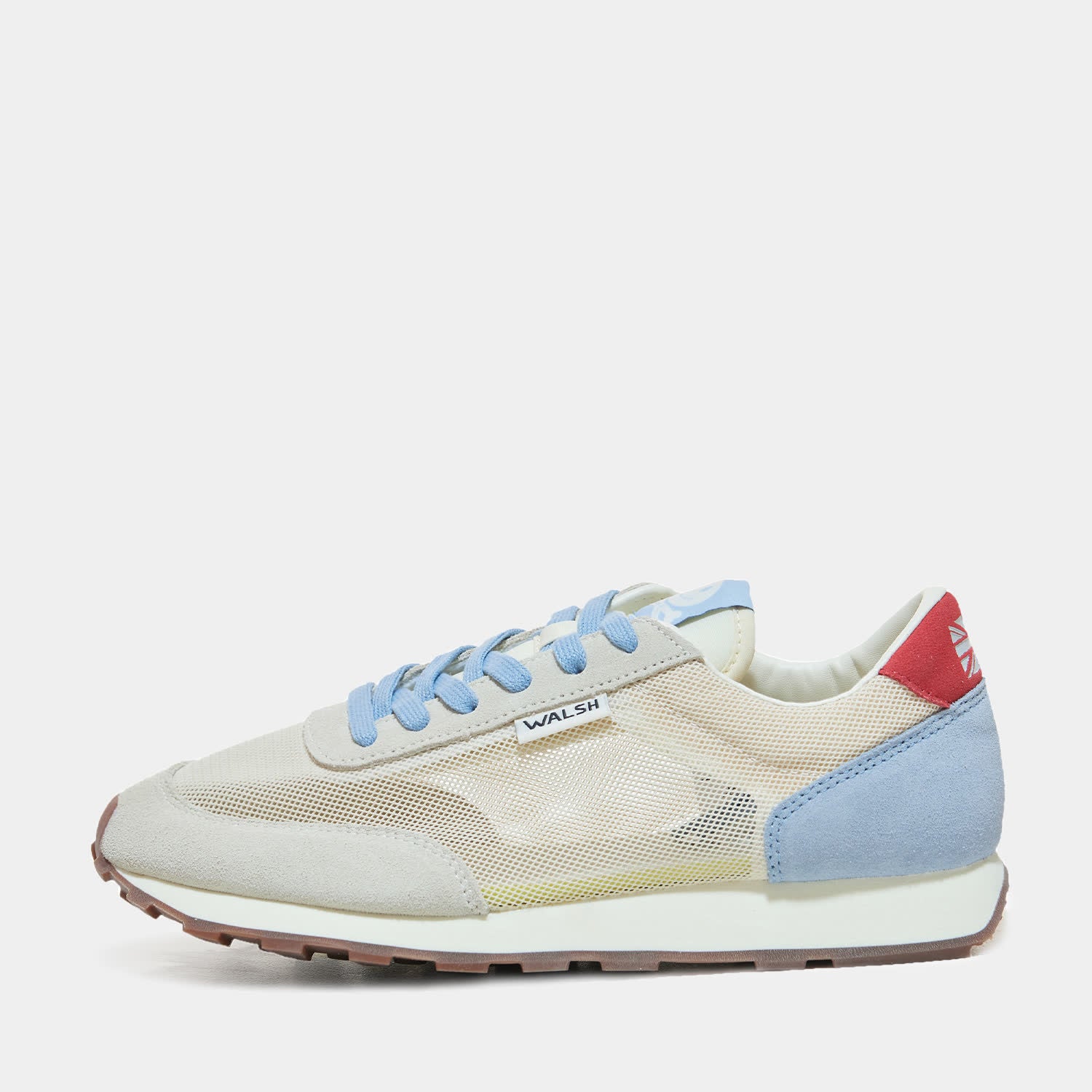 Norman Walsh - Classic Shoes - LA84 - Sky Blue & Red - Handcrafted